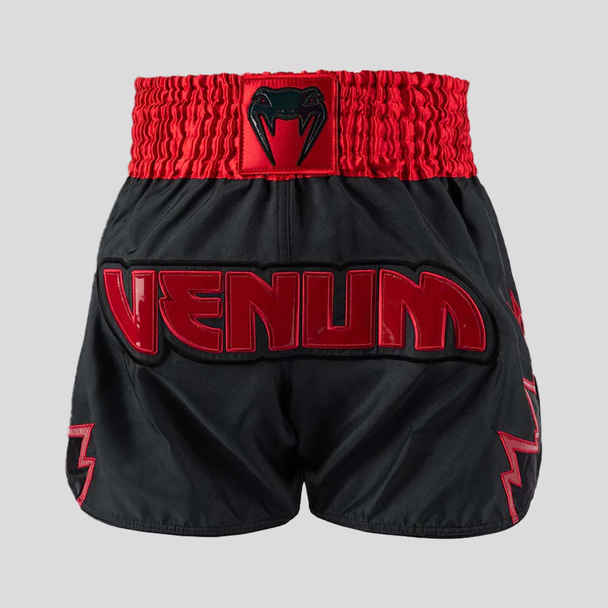 Venum Inferno Muay Thai Shorts Charcoal/Grey/Red From Made4Fighters