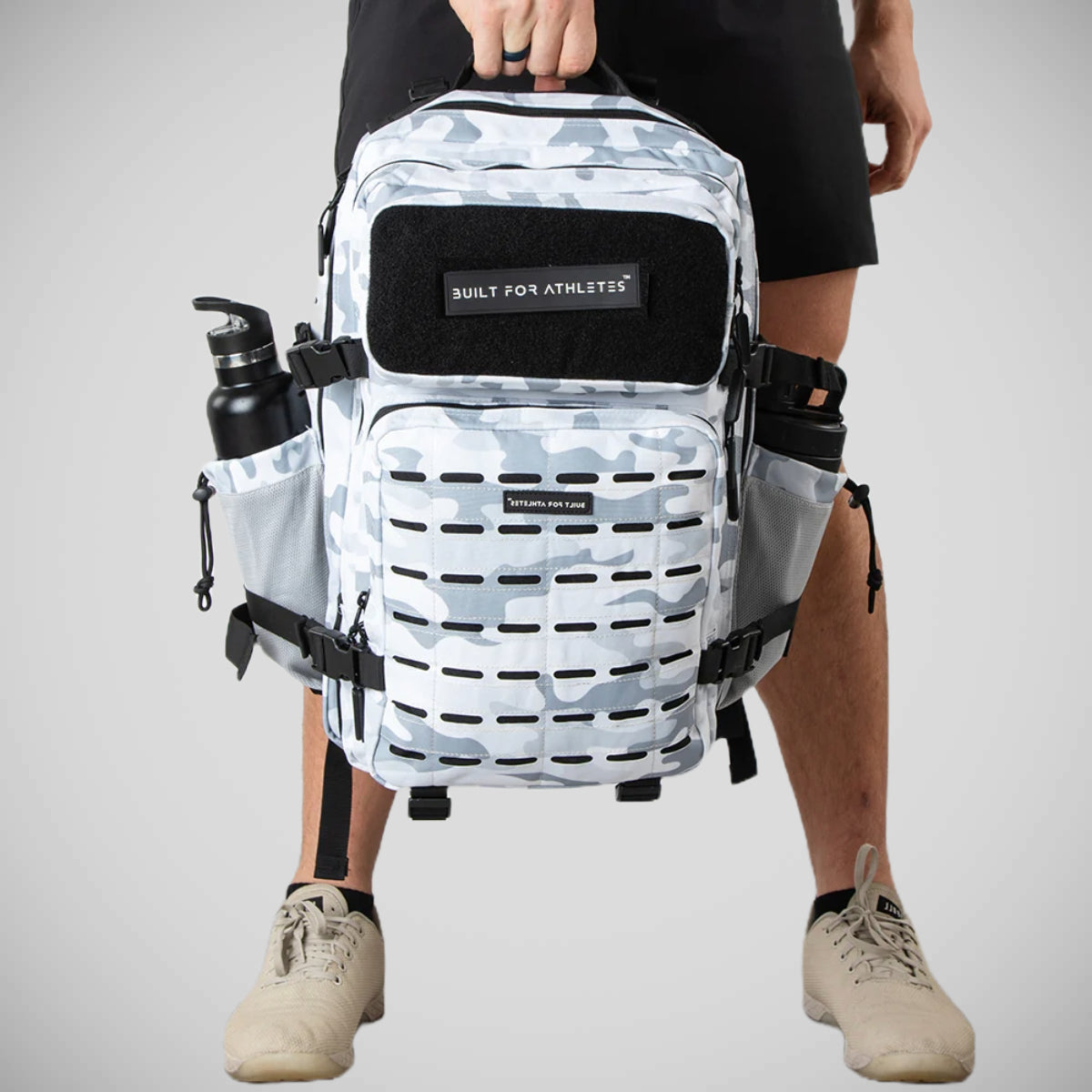 Camo Built For Athletes Large Gym Backpack White from Made4Fighters