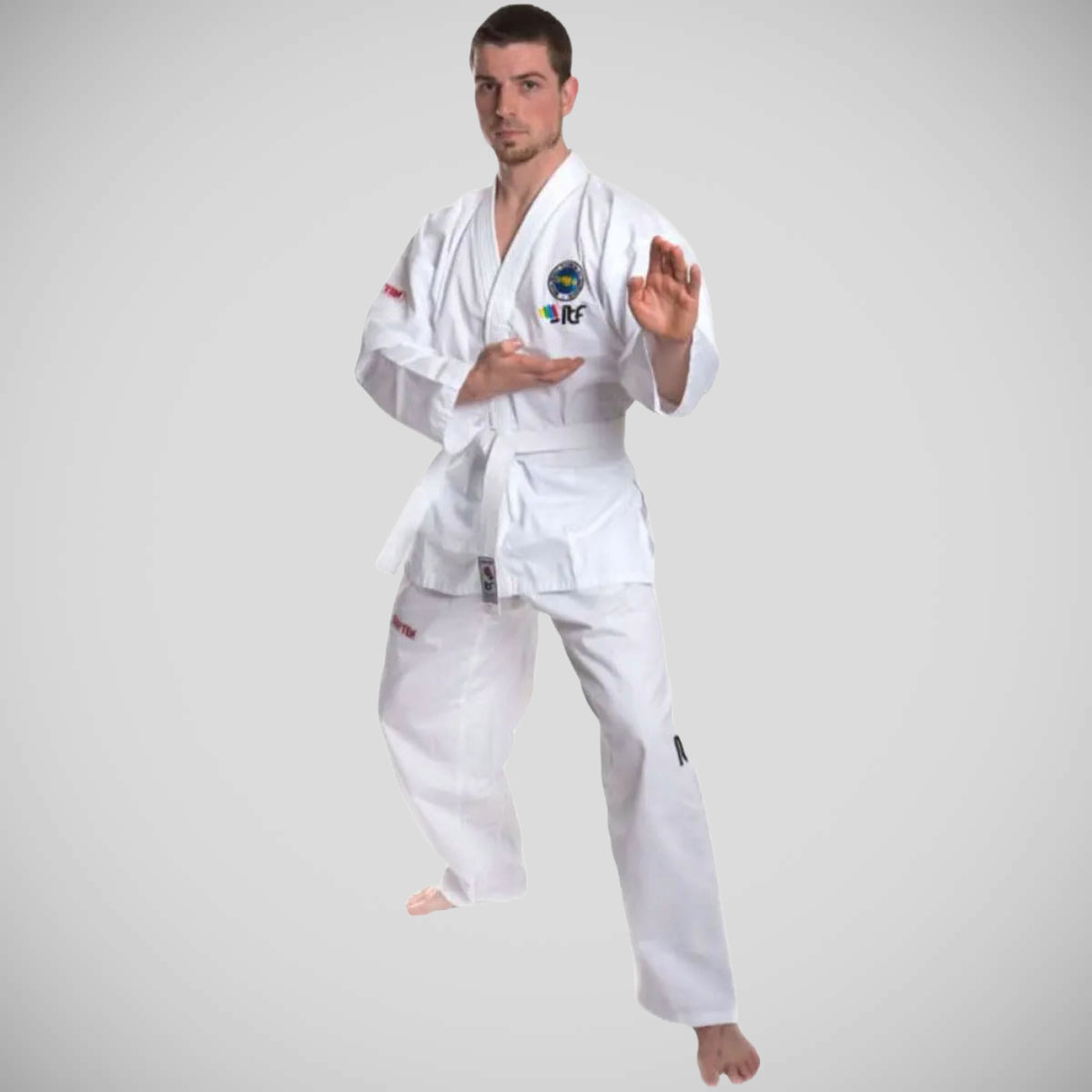 Top Ten ITF Student Uniform with Slip Jacket White from Made4Fighters
