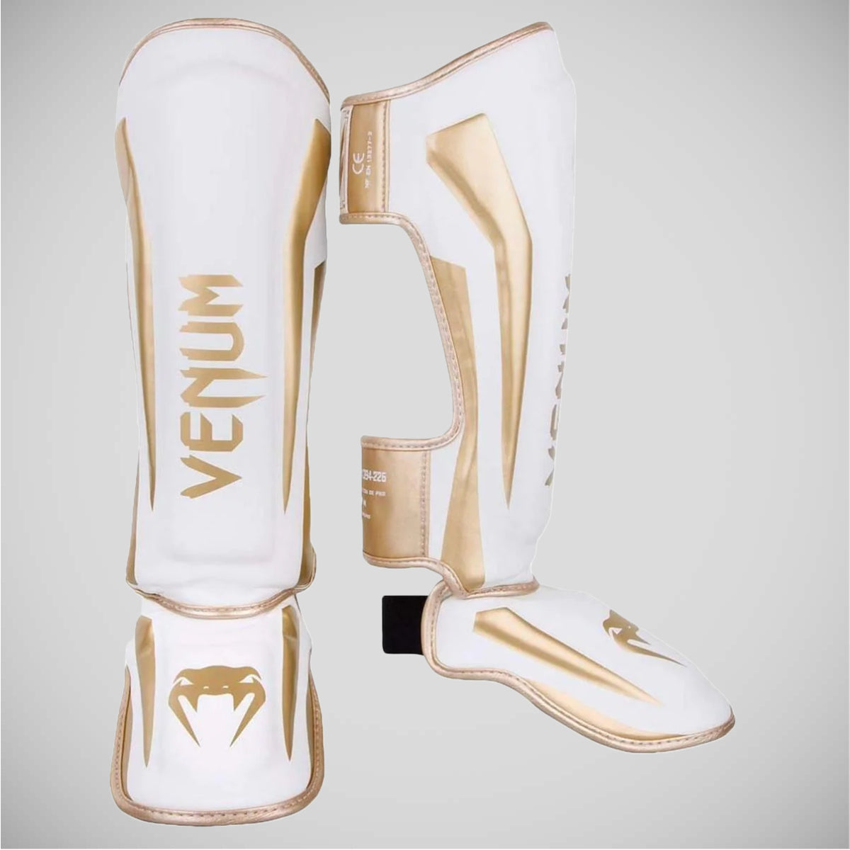 Venum Elite Stand Up Shin Guards White from Made4Fighters