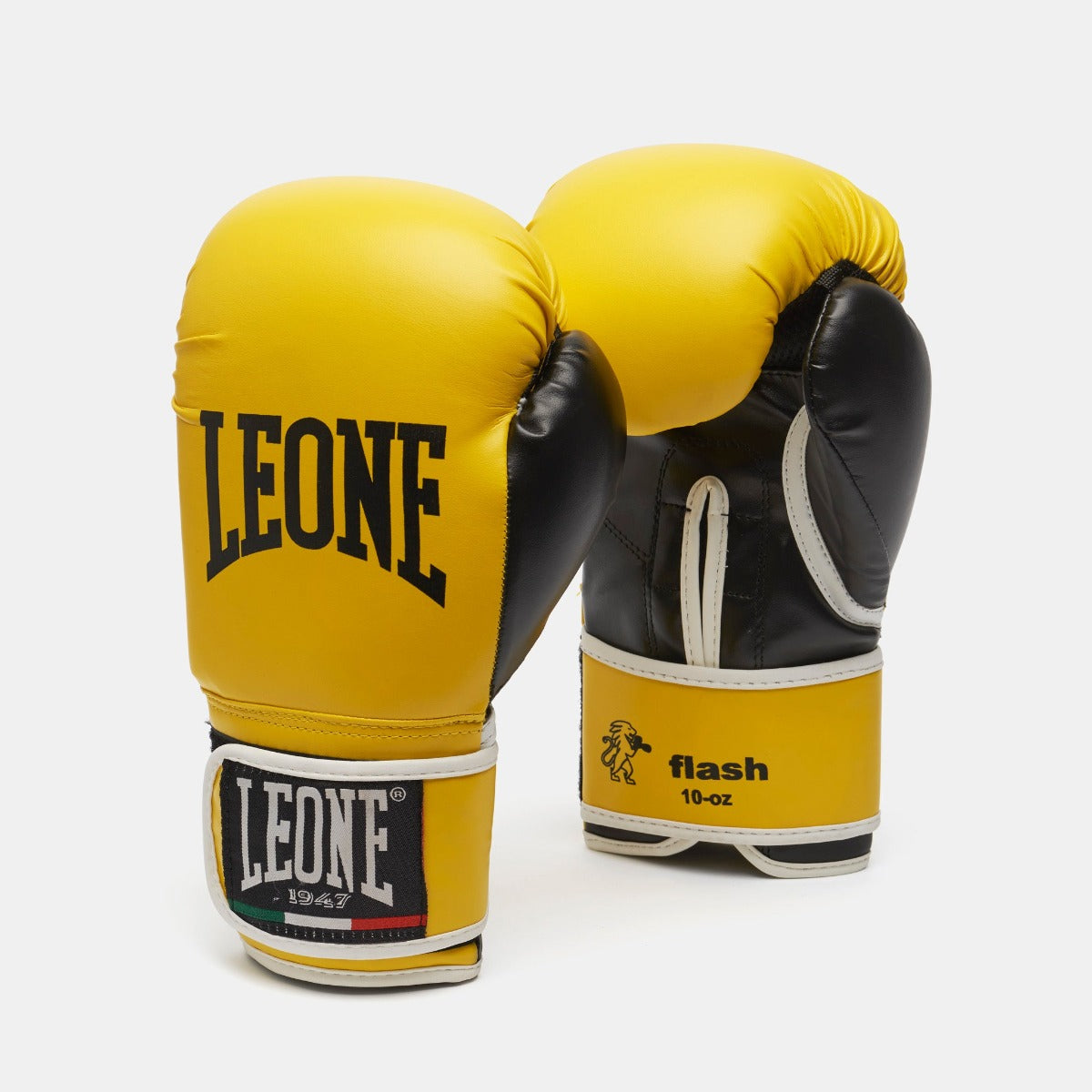 Leone Flash Boxing Gloves Yellow from Made4Fighters