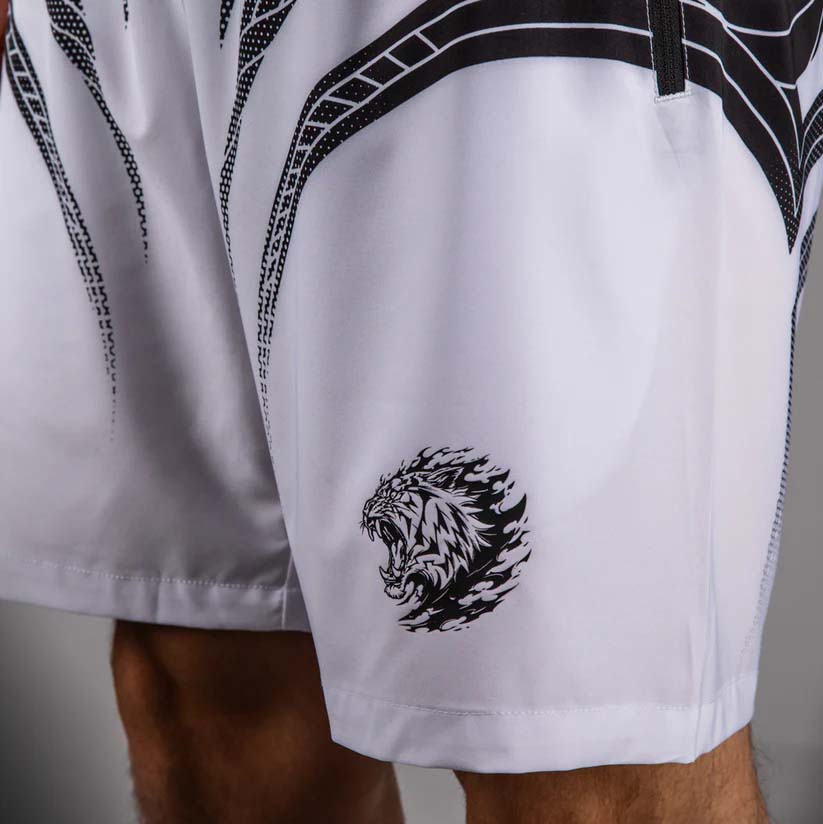 Venum x Mike Tyson Tiger Training Shorts Optical White/Deep Black from ...