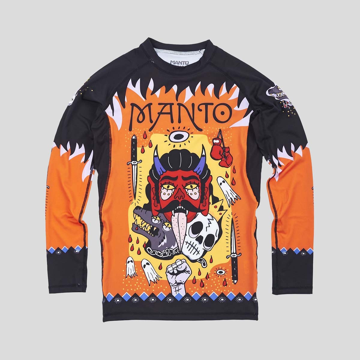 Manto Diablo Long Sleeve Rash Guard from Made4Fighters