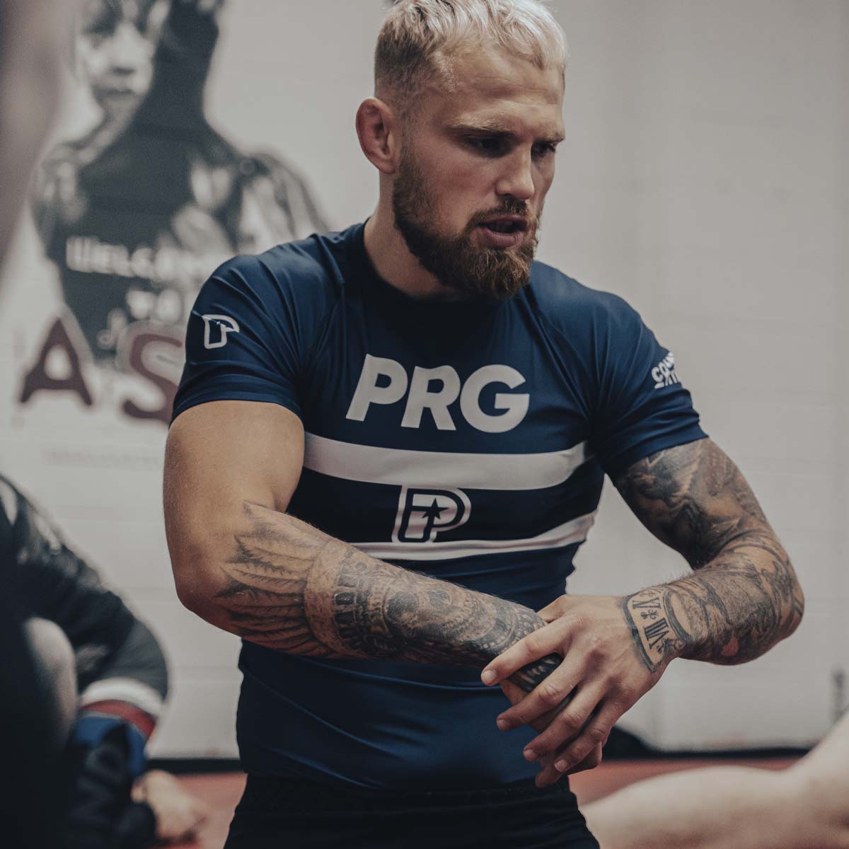 Blue BJJ Rash Guards from Made4Fighters