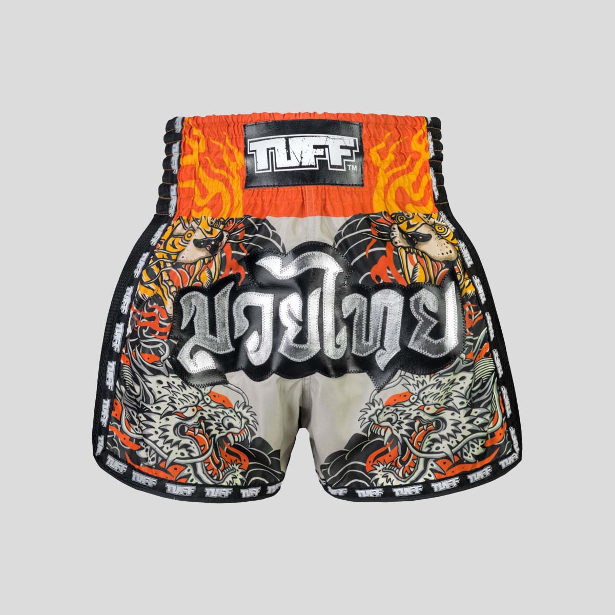 TUFF Sport MSC106 The Japanese Yin-Yang Muay Thai Shorts Orange at ...