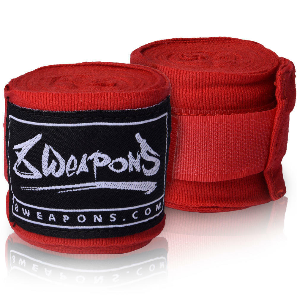 Red 8 Weapons 3.5m Hand Wraps from Made4Fighters