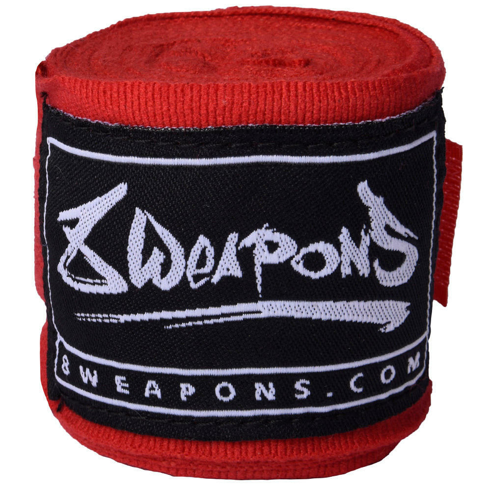 Red 8 Weapons 3.5m Hand Wraps from Made4Fighters