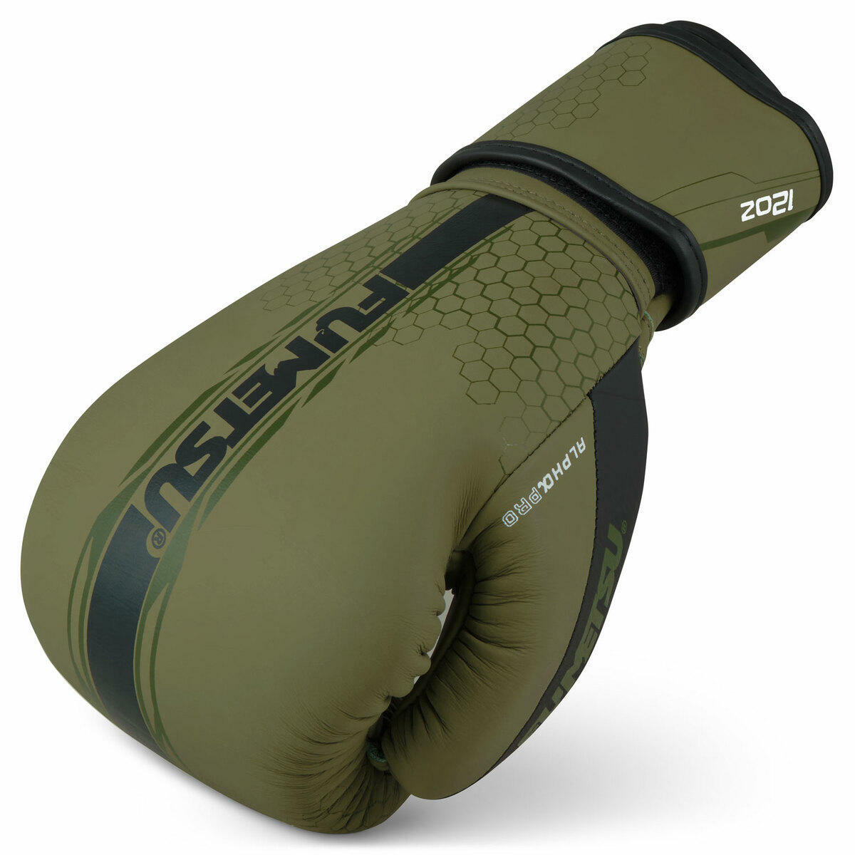 Khaki Fumetsu Alpha Pro Boxing Gloves from Made4Fighters